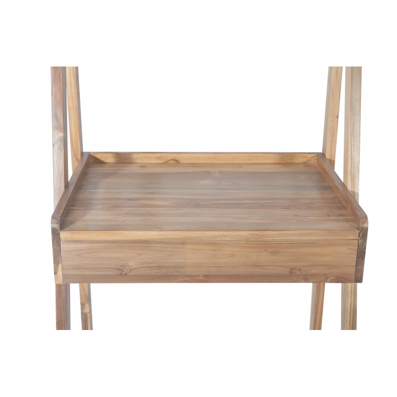 Wall ladder computer desk Color oldteak#natural Material oldteak ...