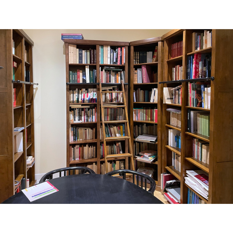 Modular corner bookcase Color hevea#brownCM Material hevea Dimension ...