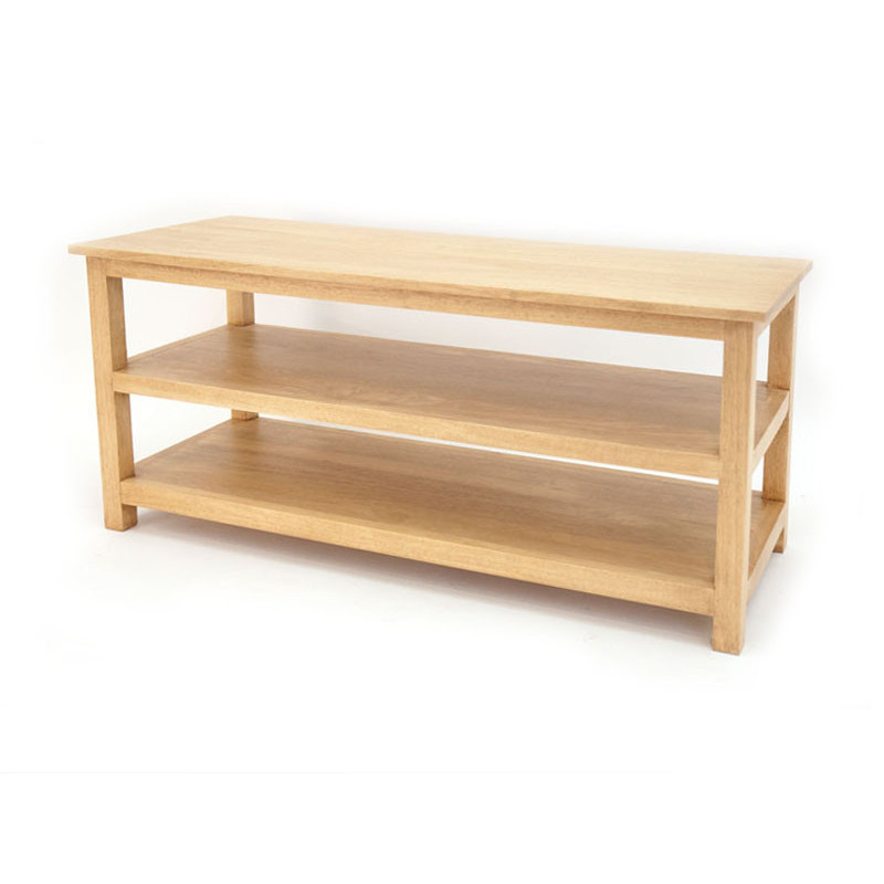 TV|rek 2 niveaus Kleur Hevea#Browncm Materiaal hevea Dimensie 100x45x40