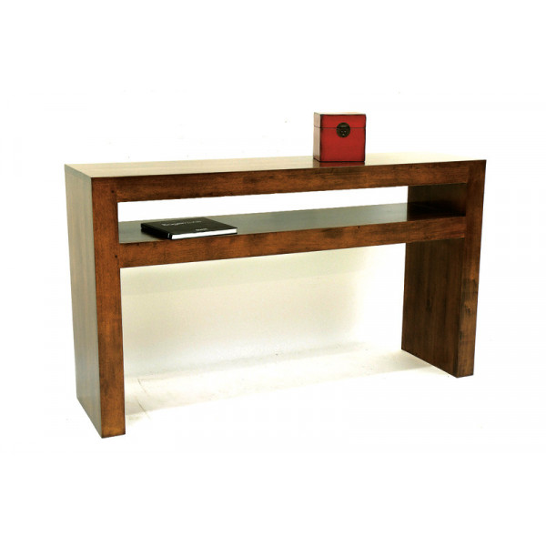 Longue console avec rangement étagère Cubique Couleur Hevea#Browncm Matière hévéa Dimension ...